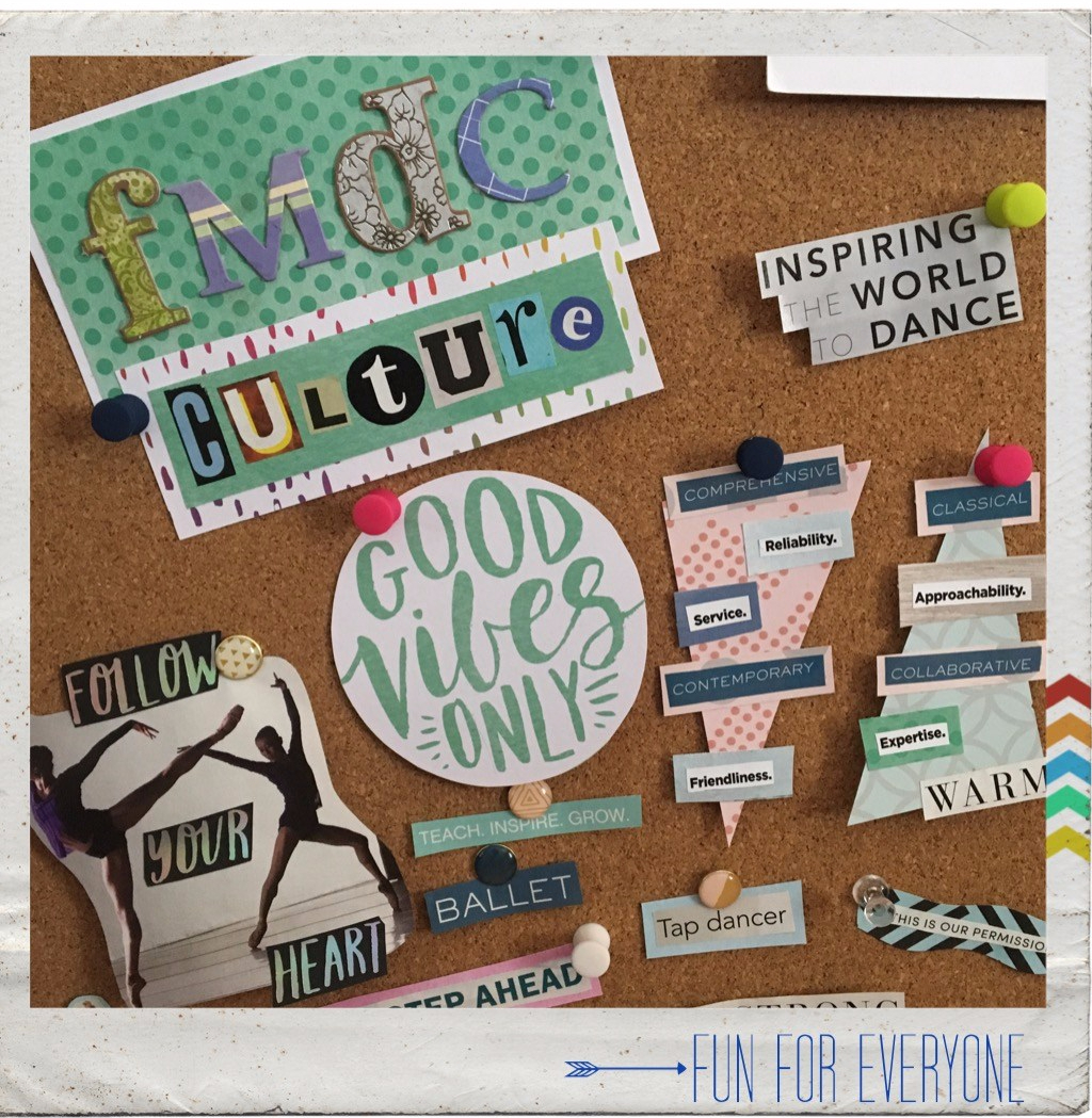Creating FMDC’s Vision Board – Fearless Motion Dance Center